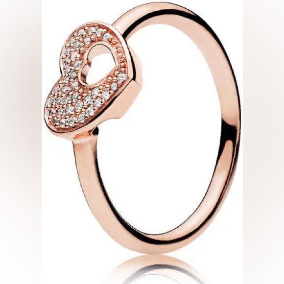 Pandora | Jewelry | Pandora Rose Gold Shimmering Puzzle Heart Frame Cz ...